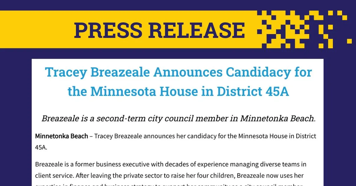 Tracey Breazeale Announces Candidacy for the Minnesota House in ...